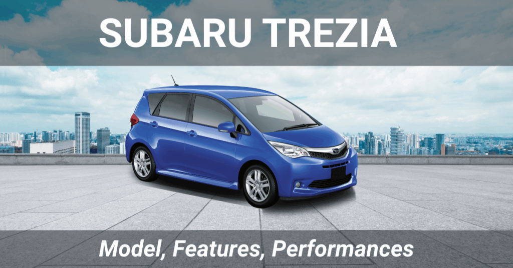 Subaru Trezia : Model, Features, Performances - Carused.jp